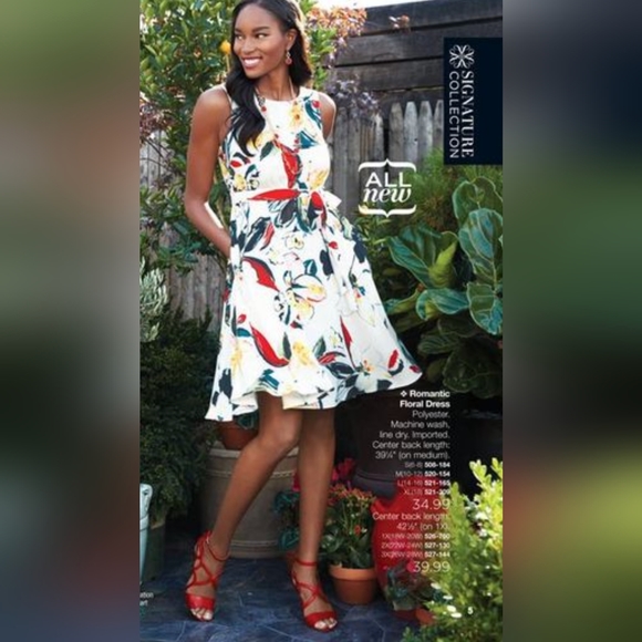 Avon | Dresses | Avon Signature Collection Romantic Floral Dress | Poshmark